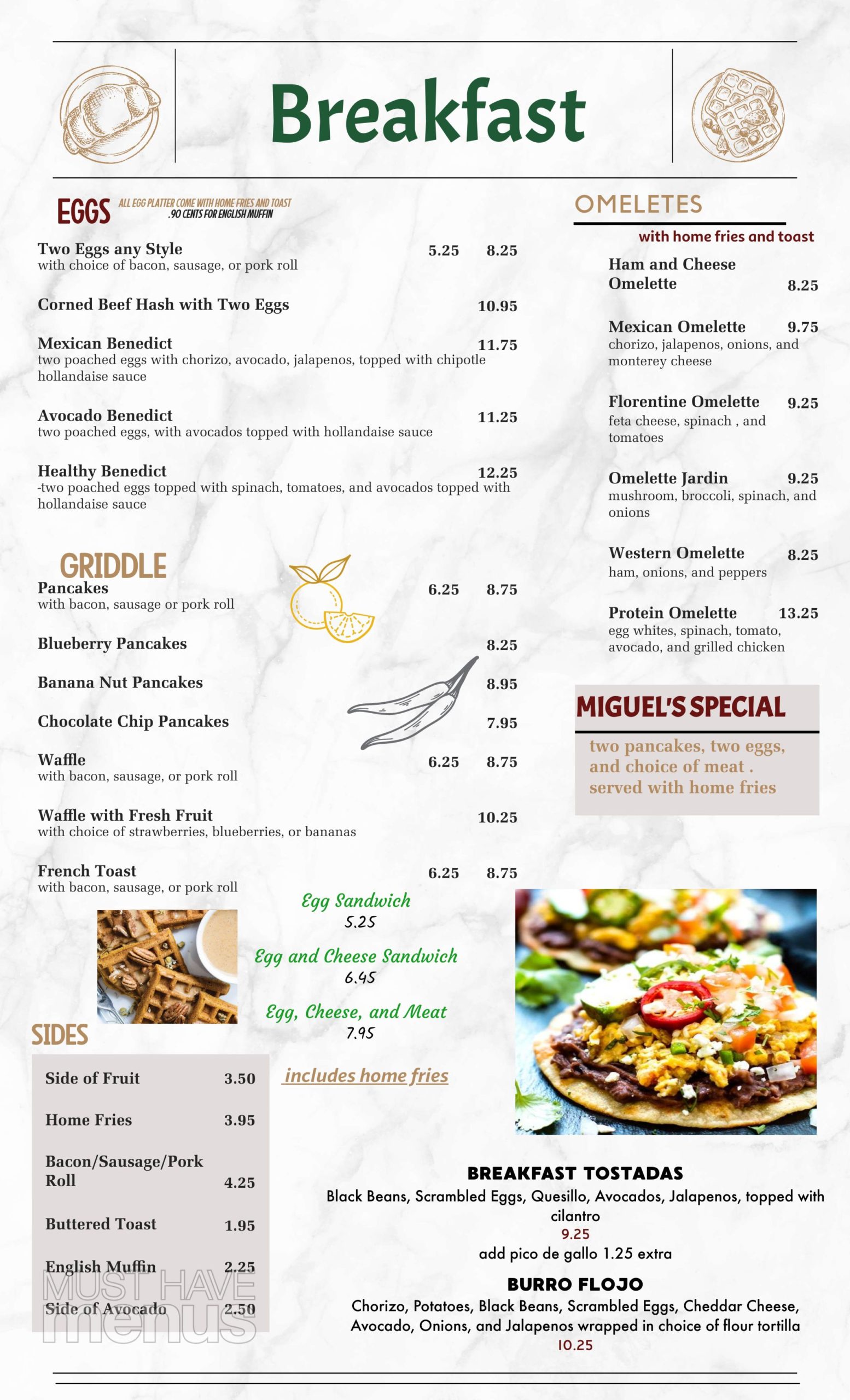 Breakfast Menu – Kitchen Tex-Mex Restaurant | Red Bank, NJ | Monmouth ...